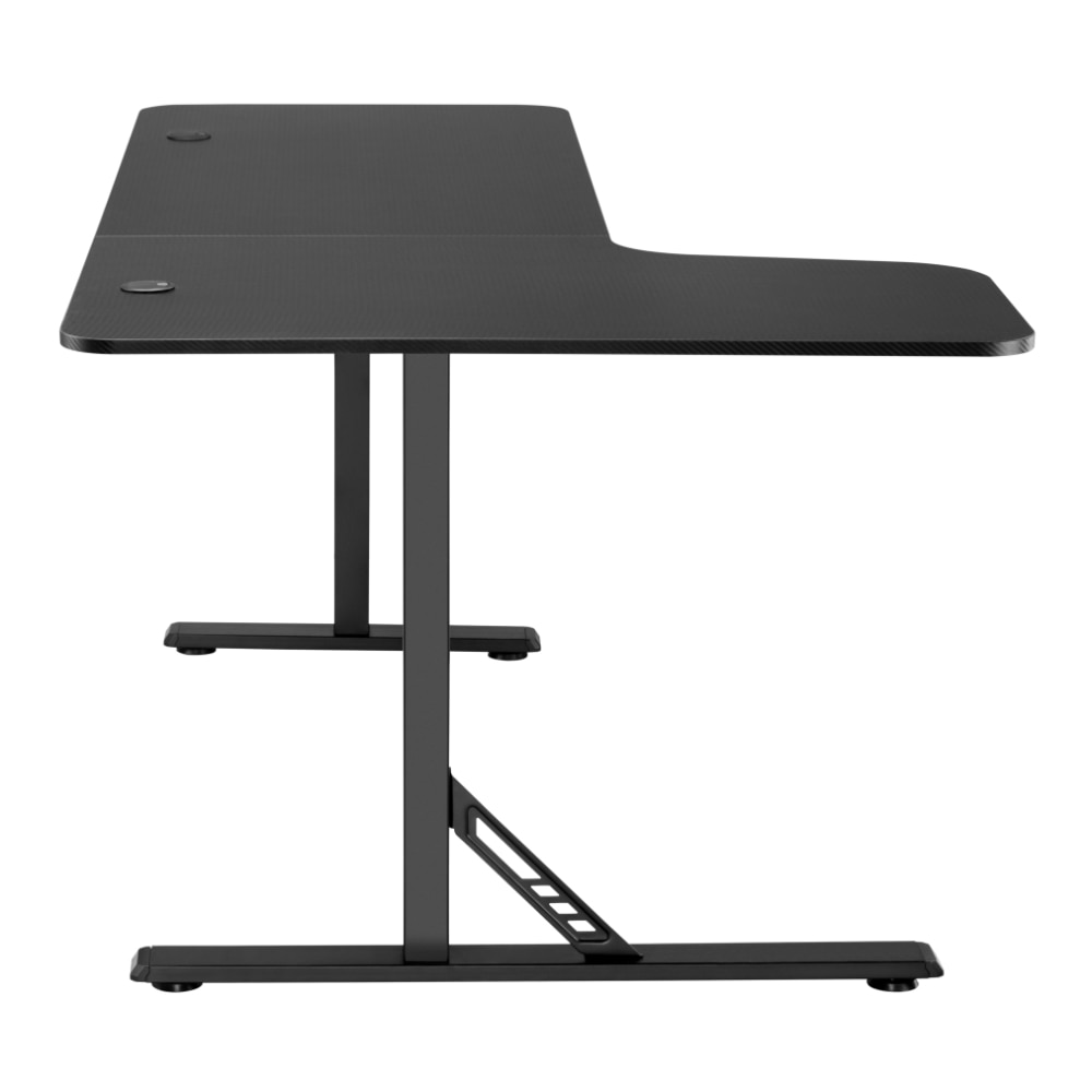 Birou gaming, L-shaped, Negru - eMAG.ro