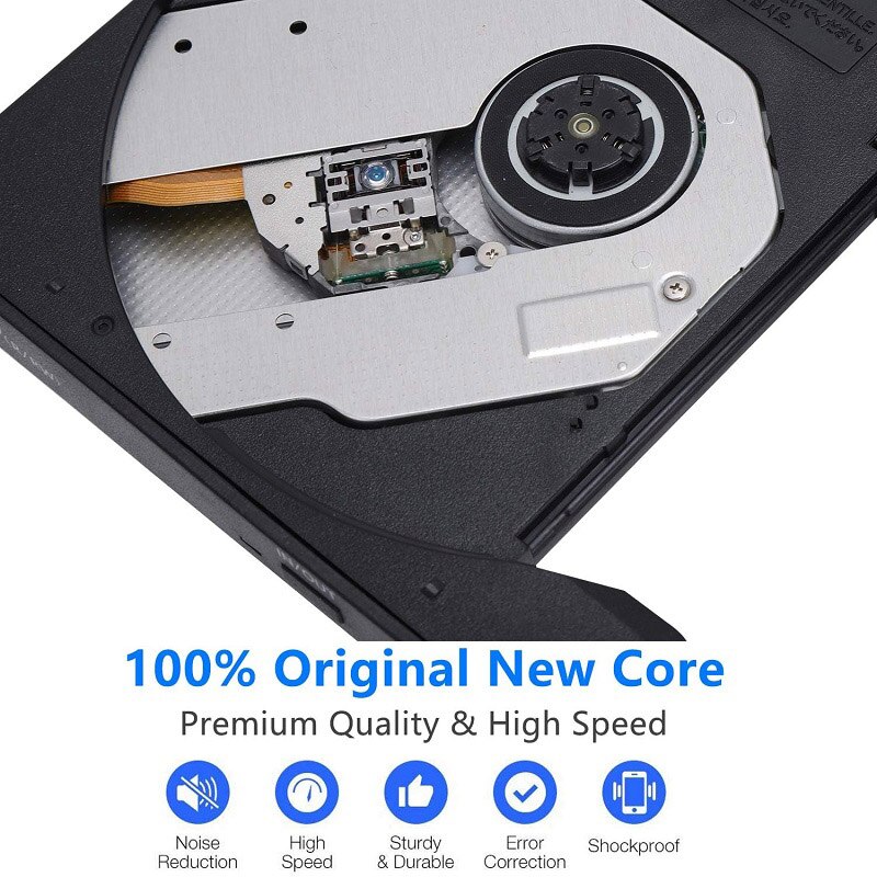 Unitate CD/DVD externa, USB 3.0 CD, Negru - eMAG.ro