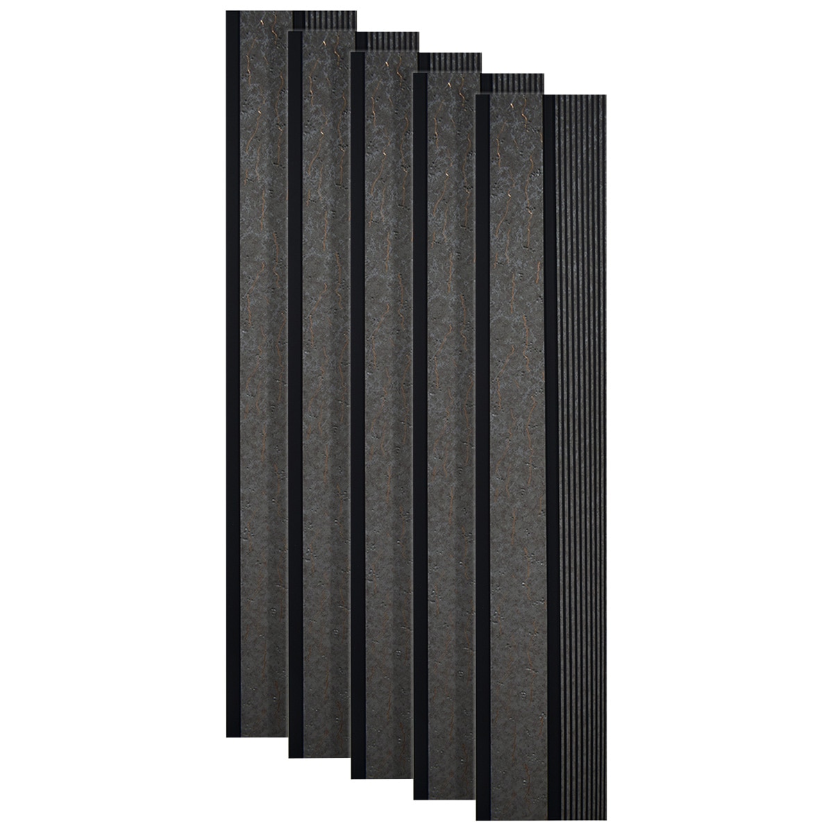 Set 5 panouri decorative, riflaj, polimer rigid, Naimeed D5485 ...