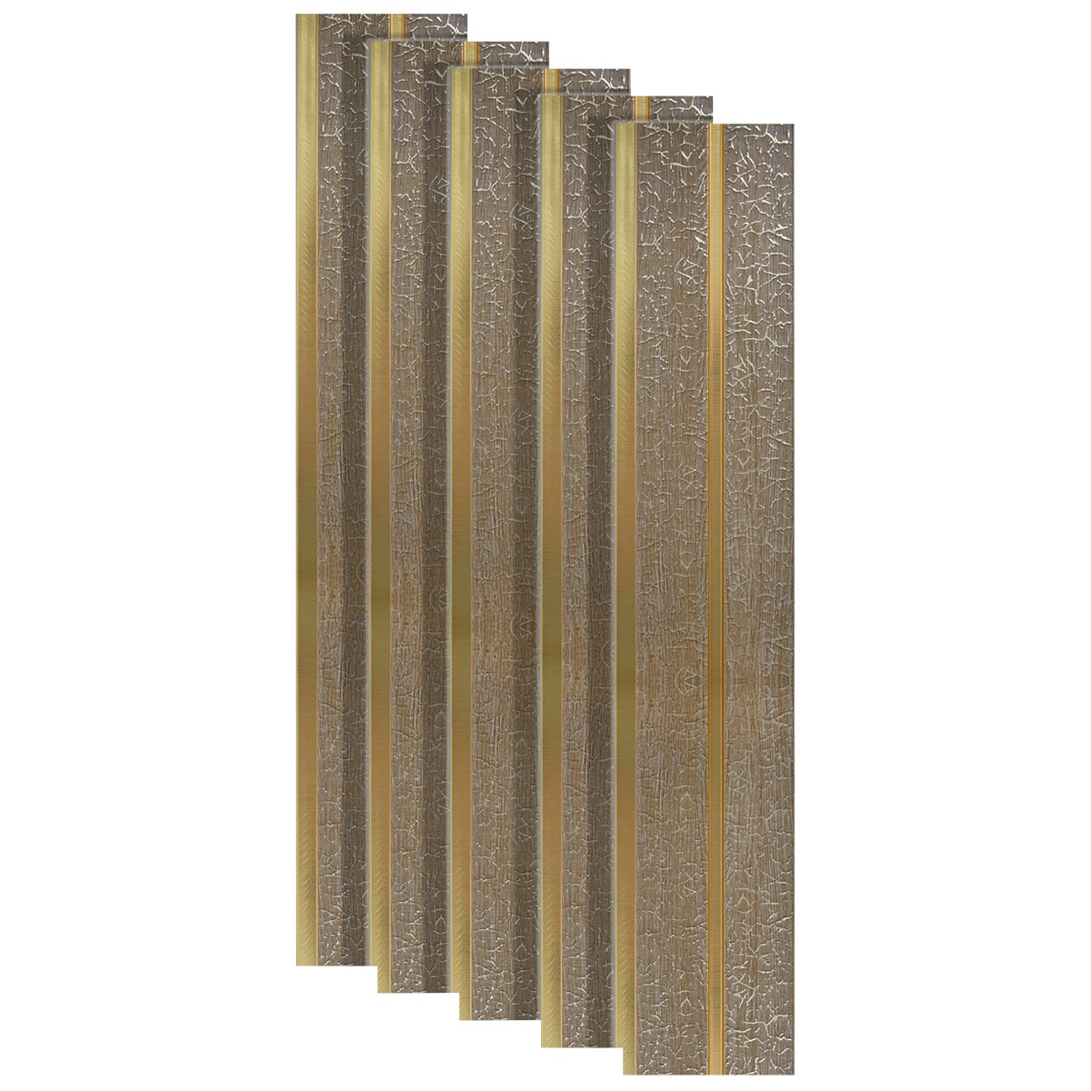 Set 5 panouri decorative, riflaj, polimer rigid, Naimeed D5486 ...