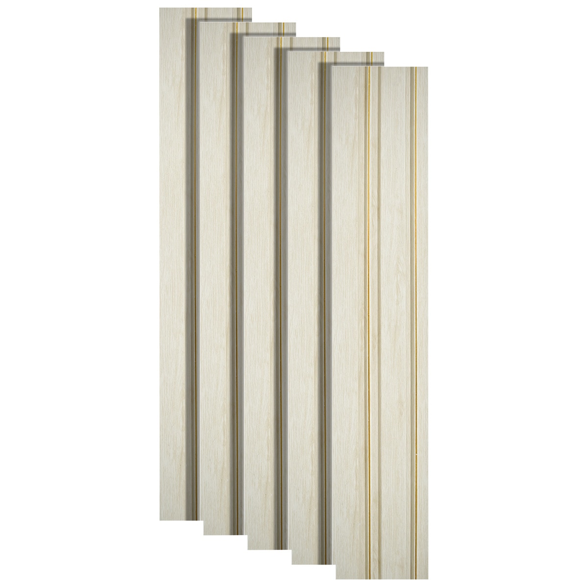 Set 5 panouri decorative, riflaj, polimer rigid, Naimeed D5491 ...