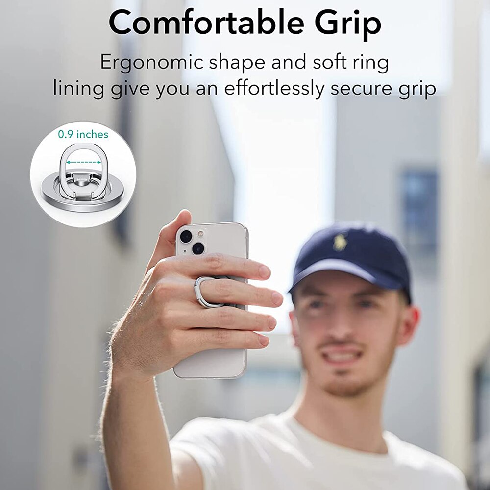 Suport Inel Telefon MagSafe, Ring Stand, L730, Silver - eMAG.ro