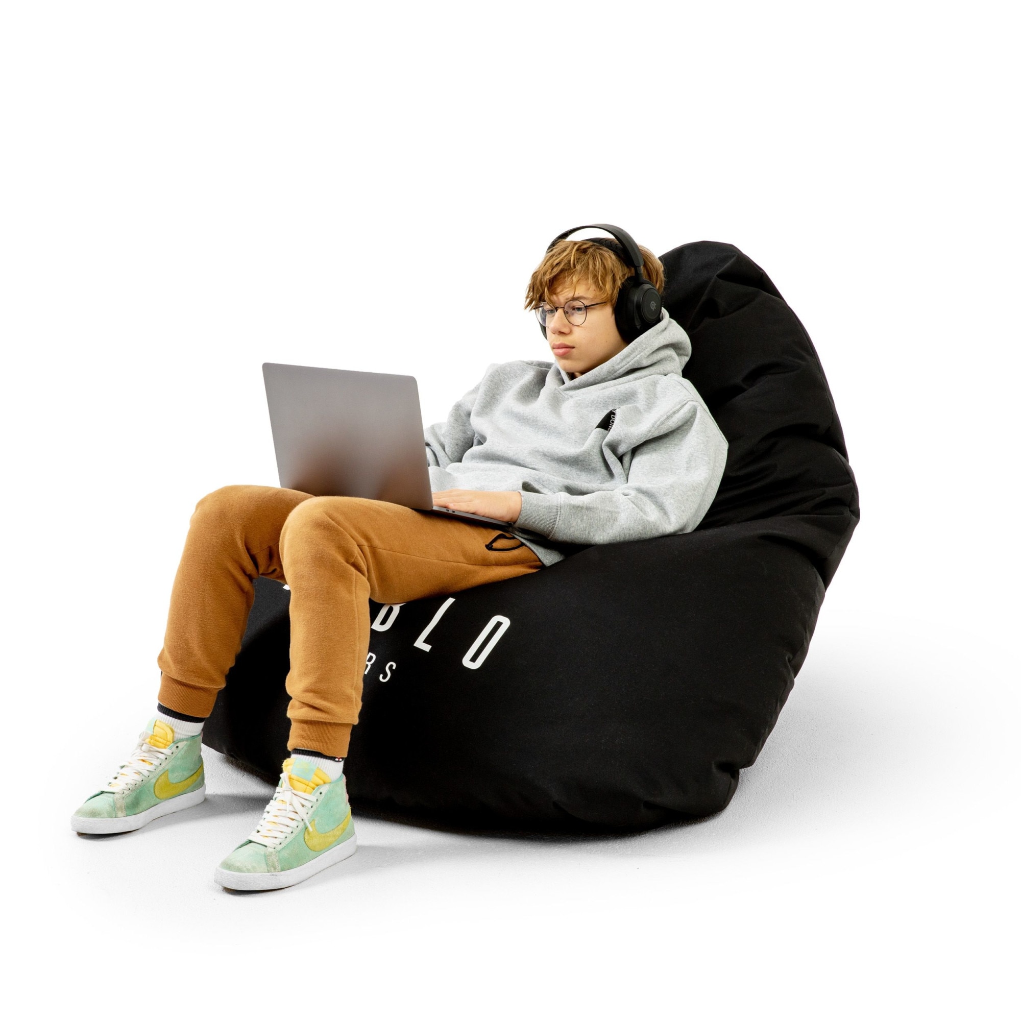 Puf de gaming, Diablo Chairs, Negru - eMAG.ro