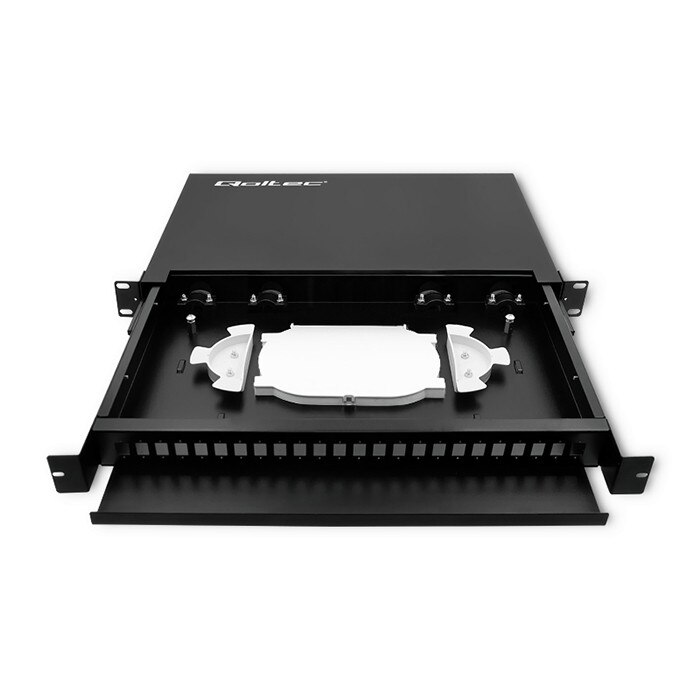Comutator cu fibra optica RACK pe sina ODF, Qoltec, 24 porturi, SC / SX ...