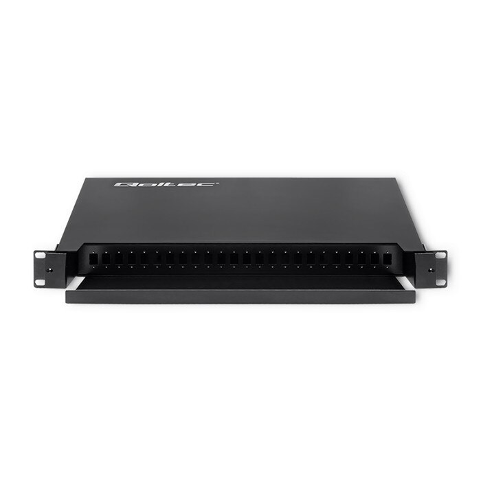 Comutator cu fibra optica RACK pe sina ODF, Qoltec, 24 porturi, SC / SX ...