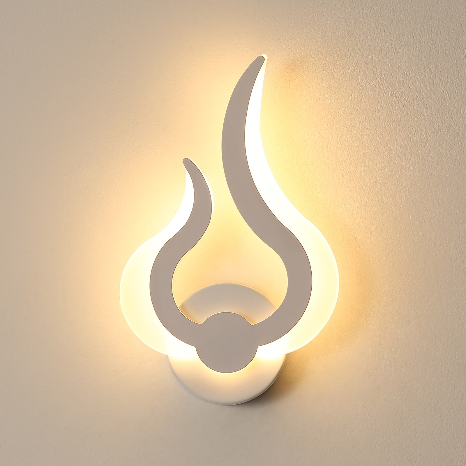 Lampa LED de perete, Goeco, 10W, 220V, 18cm x 30 cm, Lumina calda ...