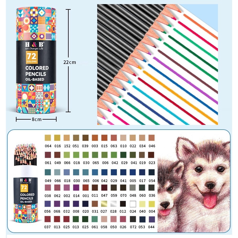 Set 72 creioane colorate si 2 carti de colorat, pentru desen si schite ...