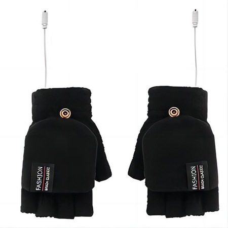 Manusi incalzite, AEWOYAD, incarcare usb, Negru - eMAG.ro