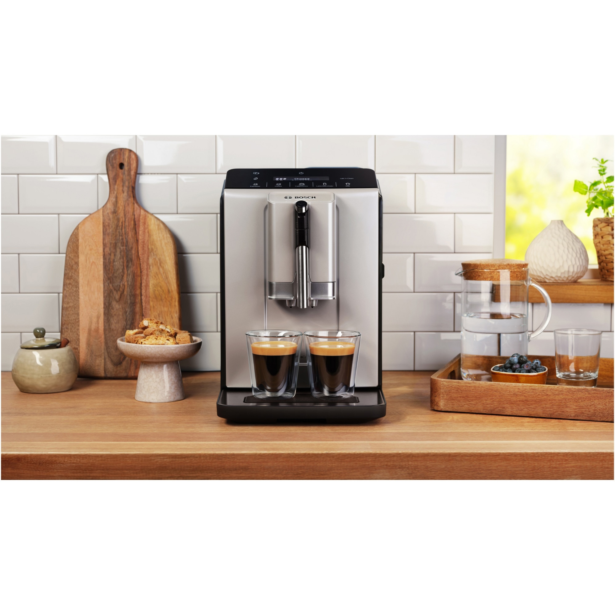 Espressor automat Bosch VeroCafe TIE20301, 15 bari, 1,4 l, rasnita ...