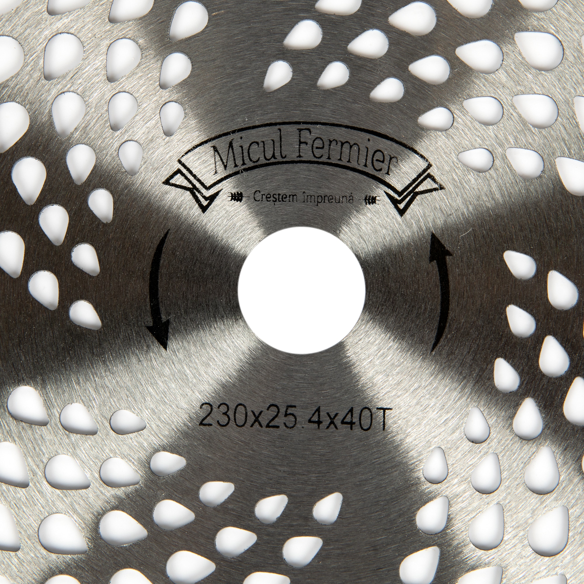 Disc pentru motocositoare Micul Fermier, 40T Vidia, 230 x 25.4 x 1 mm ...