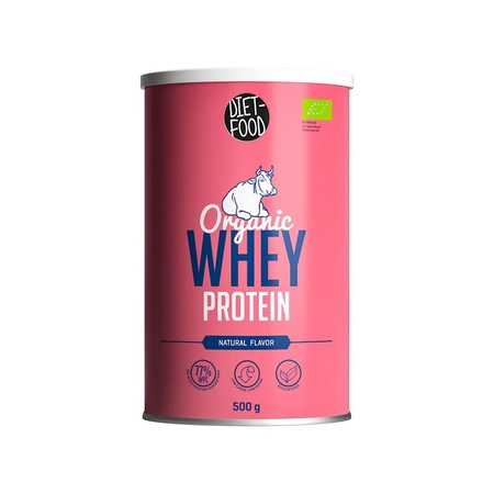 Concentrat natural de proteine din zer Bio 500 g Diet-Food - eMAG.ro