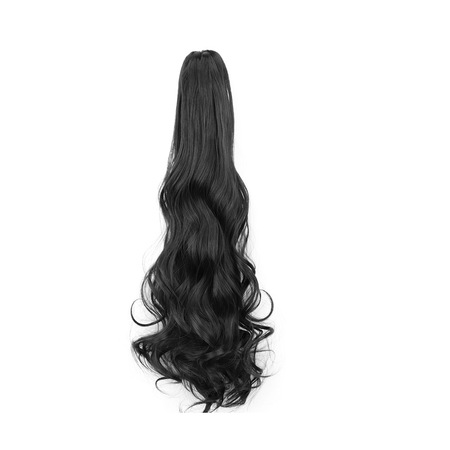 Extensie Coada par Neagra, ondulata, tip cleste, 55 cm, Animis Beauty ...