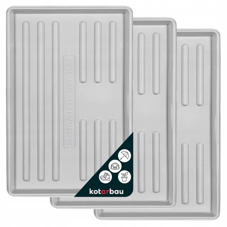 Set 3 tavi scurgere pentru pantofi, Kotarbau, Plastic, Alb - eMAG.ro