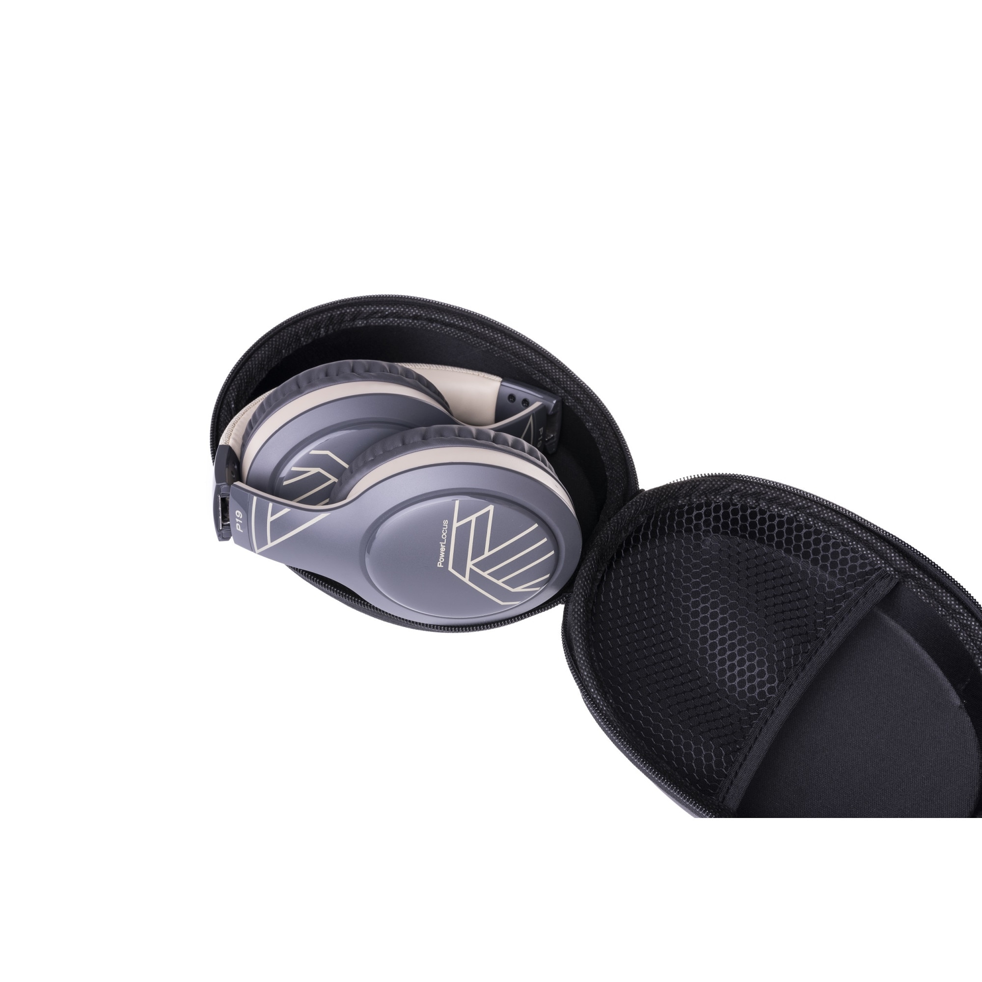 Casti Bluetooth PowerLocus P19, Asphalt Grey - eMAG.ro