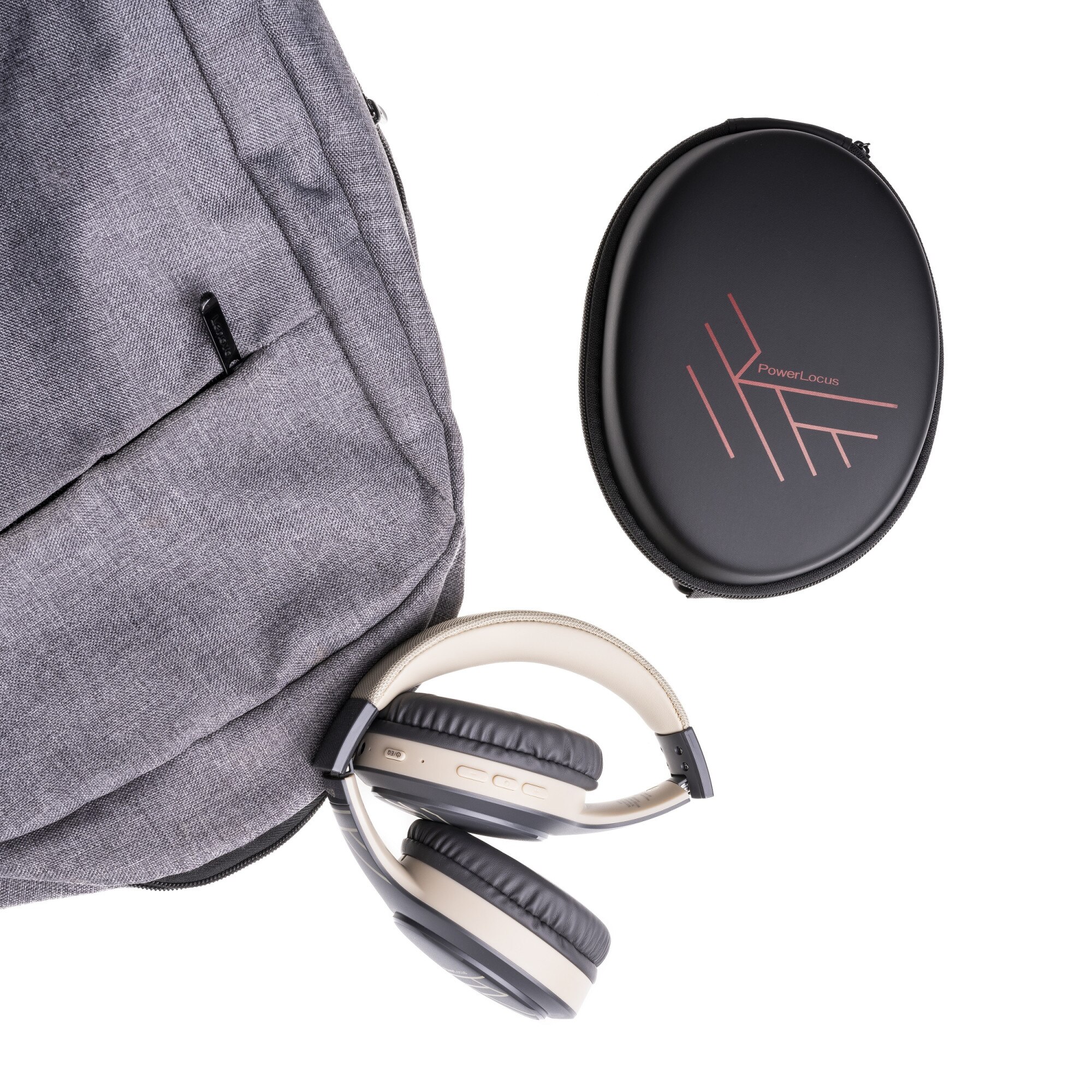 Casti Bluetooth PowerLocus P19, Asphalt Grey - eMAG.ro