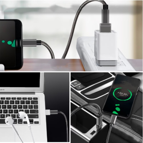 Adaptor USB-A la USB-C din aluminiu cu Link Fix - Conectivitate rapida ...