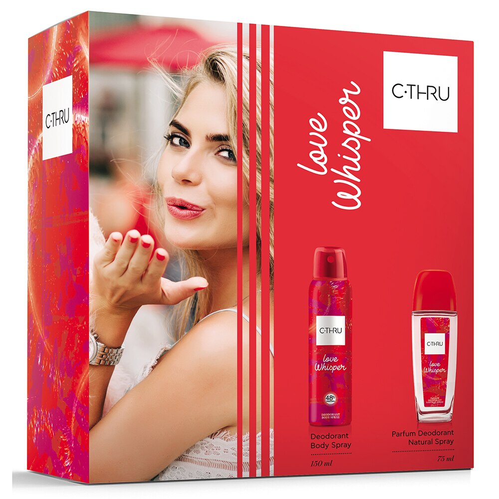 Set cadou C-THRU LOVE WHISPER: Parfum pentru corp, 75 ml + Deodorant ...