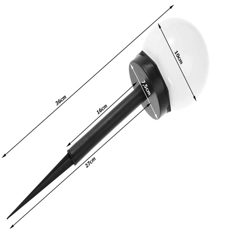 Set 4 Lampi Solare LED RGB de Exterior Velixo®, pentru Gradina, tip ...