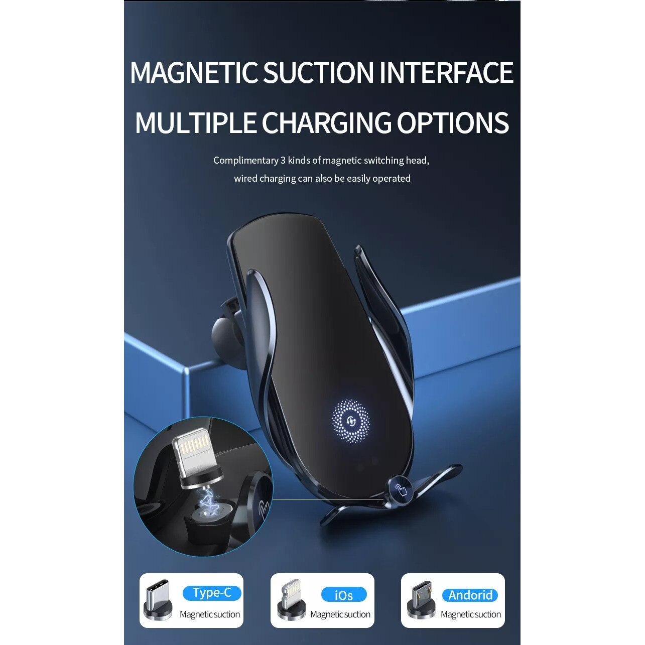 Incarcator Auto Wireless, BesideSolutions, Rotire 360 Grade, Incarcare ...