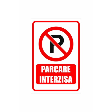 Indicator Parcarea interzisa, 20 x 30 cm, colant de exterior ultra ...