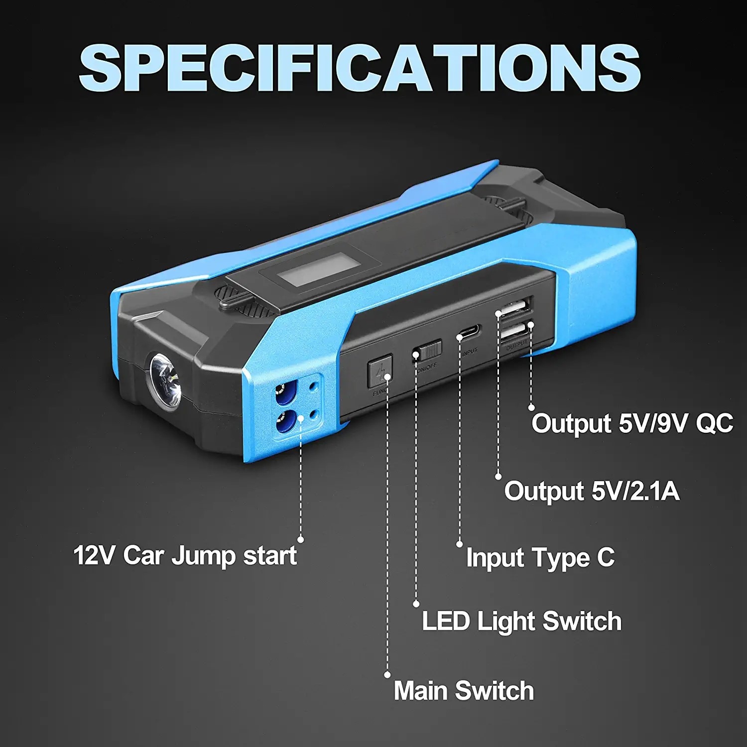 Starter auto multifunctional portabil MOOD ( BE AUTHENTIC ), pentru ...