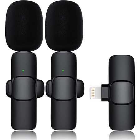 Microfoane fara fir, Mokeum, Compatibile cu iPhone iPad, Negru - eMAG.ro