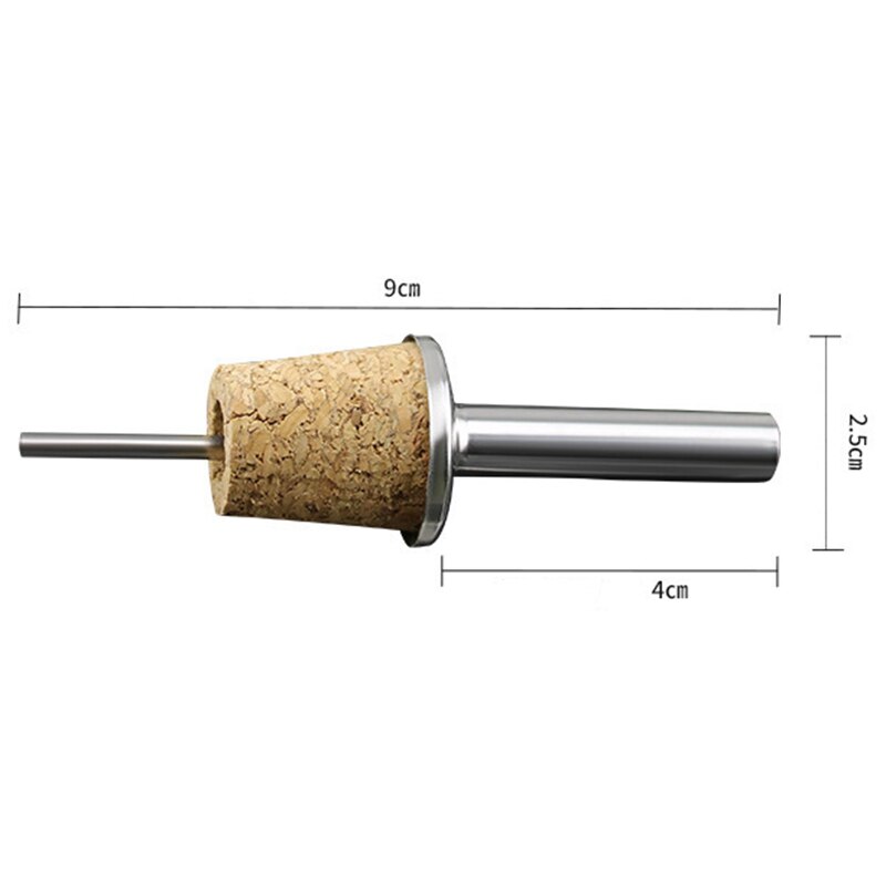 Picurator ulei masline, Sunmostar, Inox/Pluta, 9 x 2.2 cm, Argintiu ...
