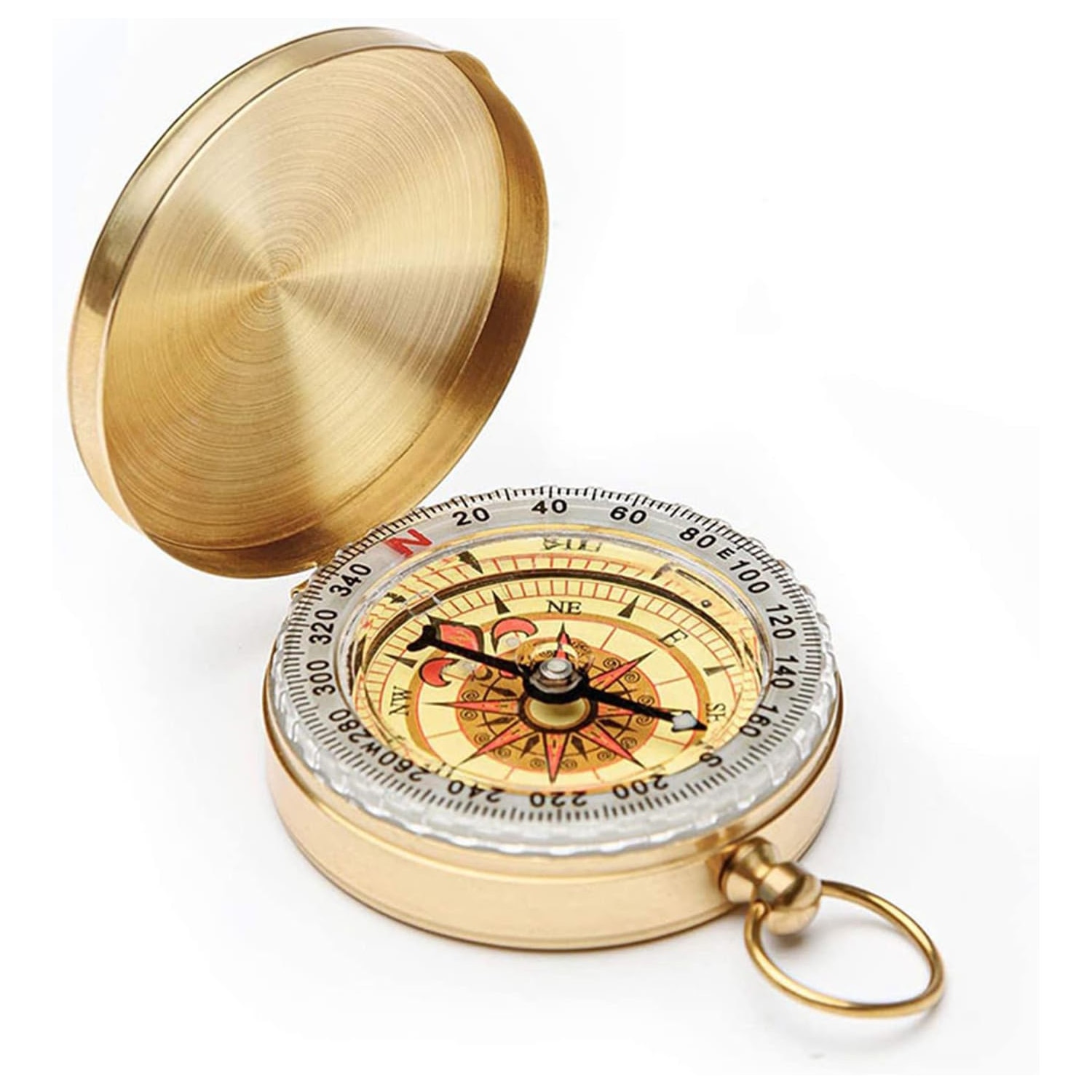 Busola de navigatie, Sunmostra, Cupru, 50 x 16 mm, Auriu - eMAG.ro