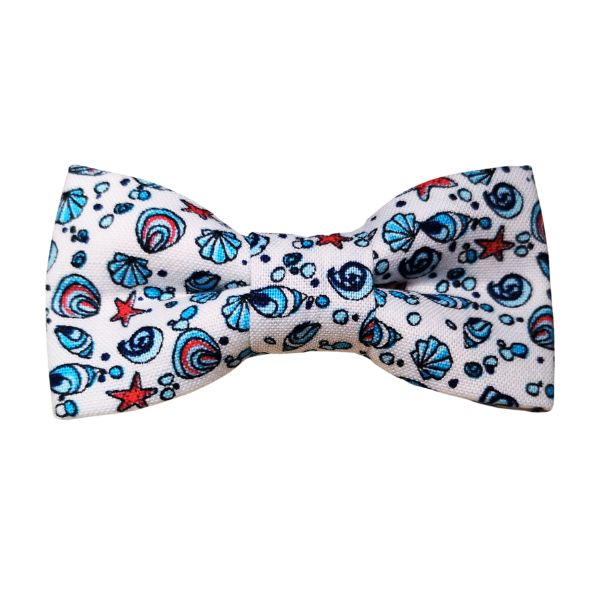 Papion pentru copii 0-6 ani „Blue sea shells” (8x4 cm) - eMAG.ro