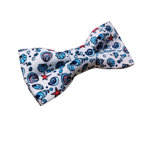 Papion pentru copii 0-6 ani „Blue sea shells” (8x4 cm) - eMAG.ro