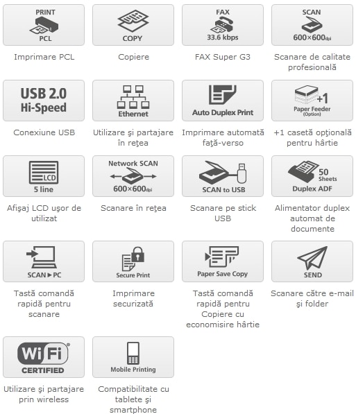 Multifunctional Canon i-SENSYS MF5980DW MFC, A4 - eMAG.ro