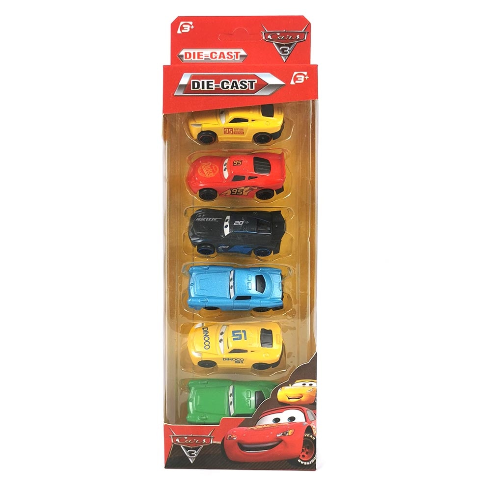 Set 6 masinute, Metal, CARS, Multicolor, 3+ - eMAG.ro