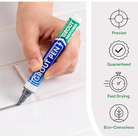 Marker pentru Rosturi, Gresie si Faianta, Permanent, Uscare Rapida, Gri ...