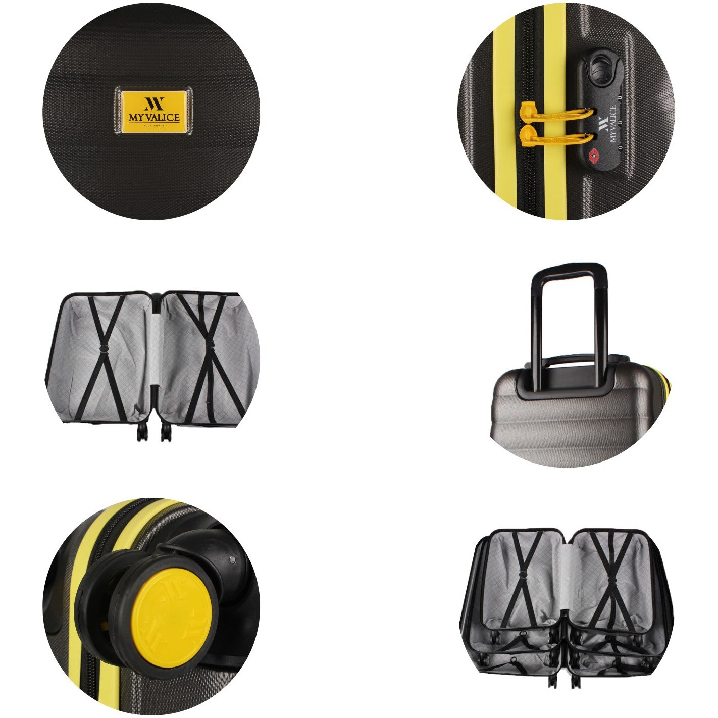 Куфар MYVALICE CRSBAIT, Сив антрацит, 76 x 48 x 30 - eMAG.bg