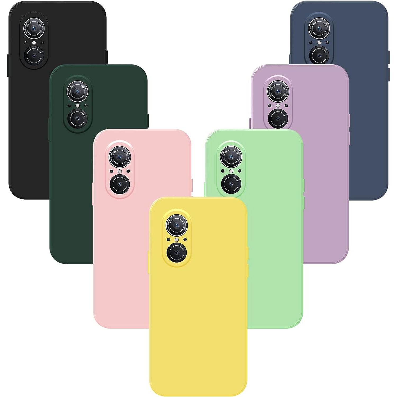 Set 7 huse telefon pentru Huawei Nova 9 SE, Silicon, Multicolor - eMAG.ro