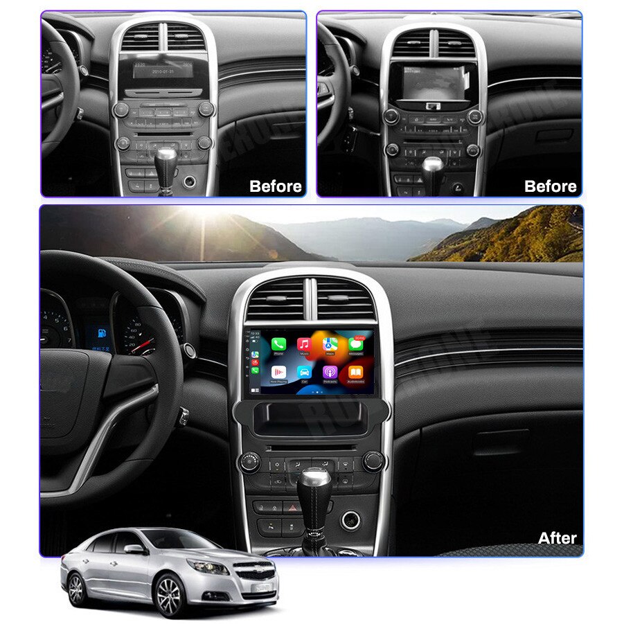 Navigatie GPS CarPlay Radio pentru Chevrolet Malibu 8 2012 - 2015 ...
