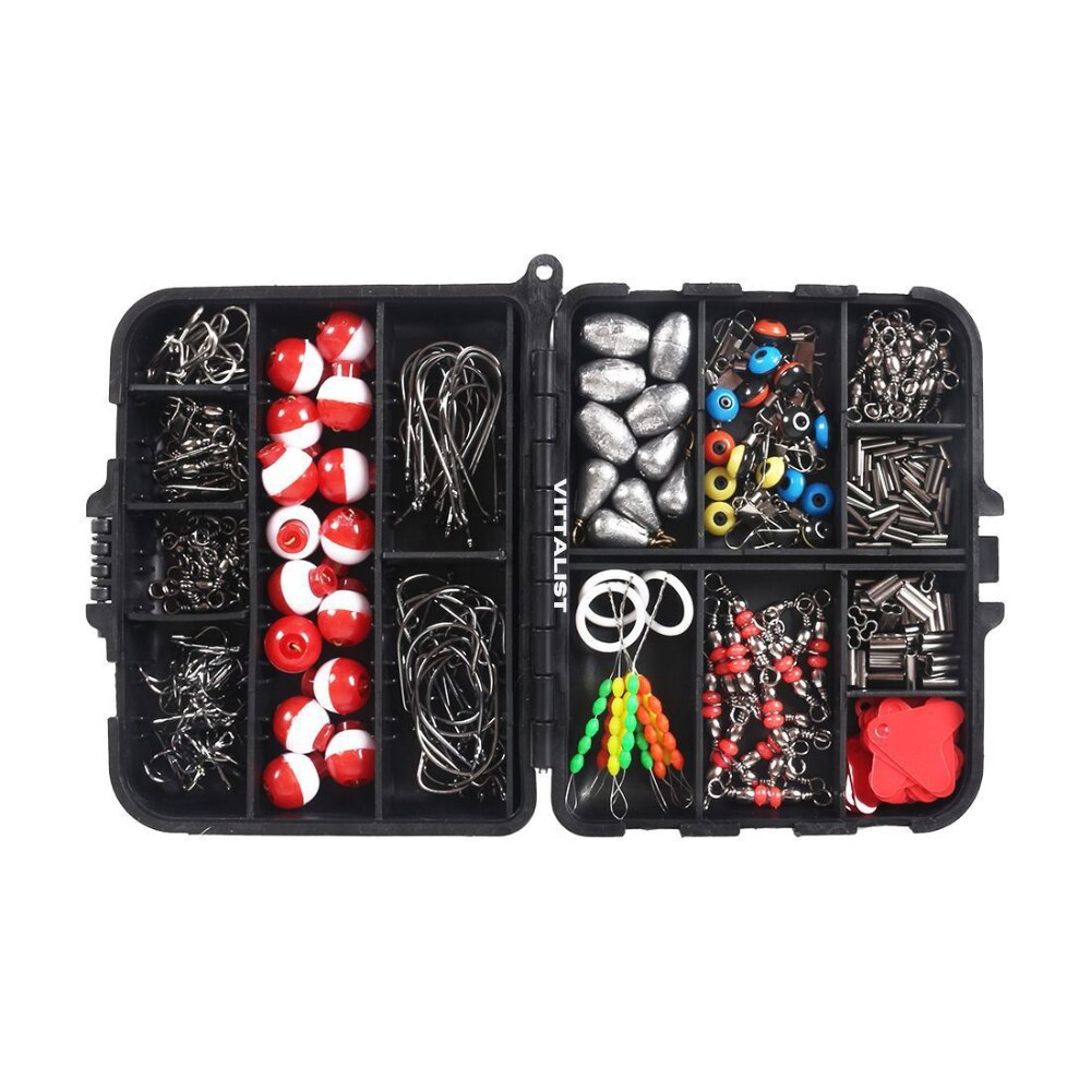 Kit 273 accesorii de pescuit VITTALIST, otel inoxidabil si inox ...