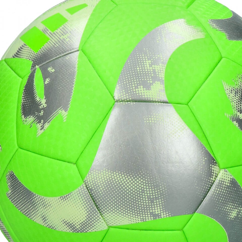 Minge fotbal Adidas Tiro League TB 23, verde neon/argintiu, 5 - eMAG.ro