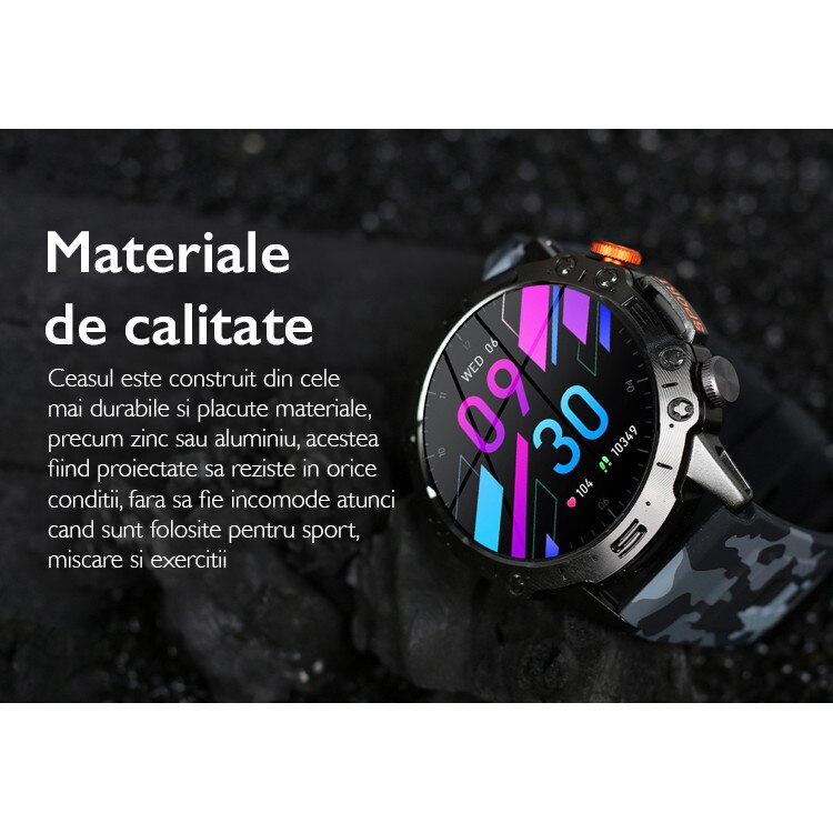 Ceas smartwatch barbati TechONE® K59 Ultra, 1.43 inch AMOLED ...