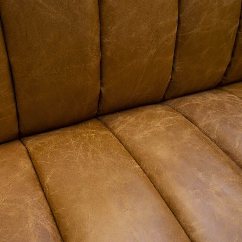 Canapea din piele, 218 x 98 x 79 cm - eMAG.ro