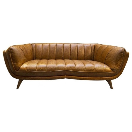 Canapea din piele, 218 x 98 x 79 cm - eMAG.ro