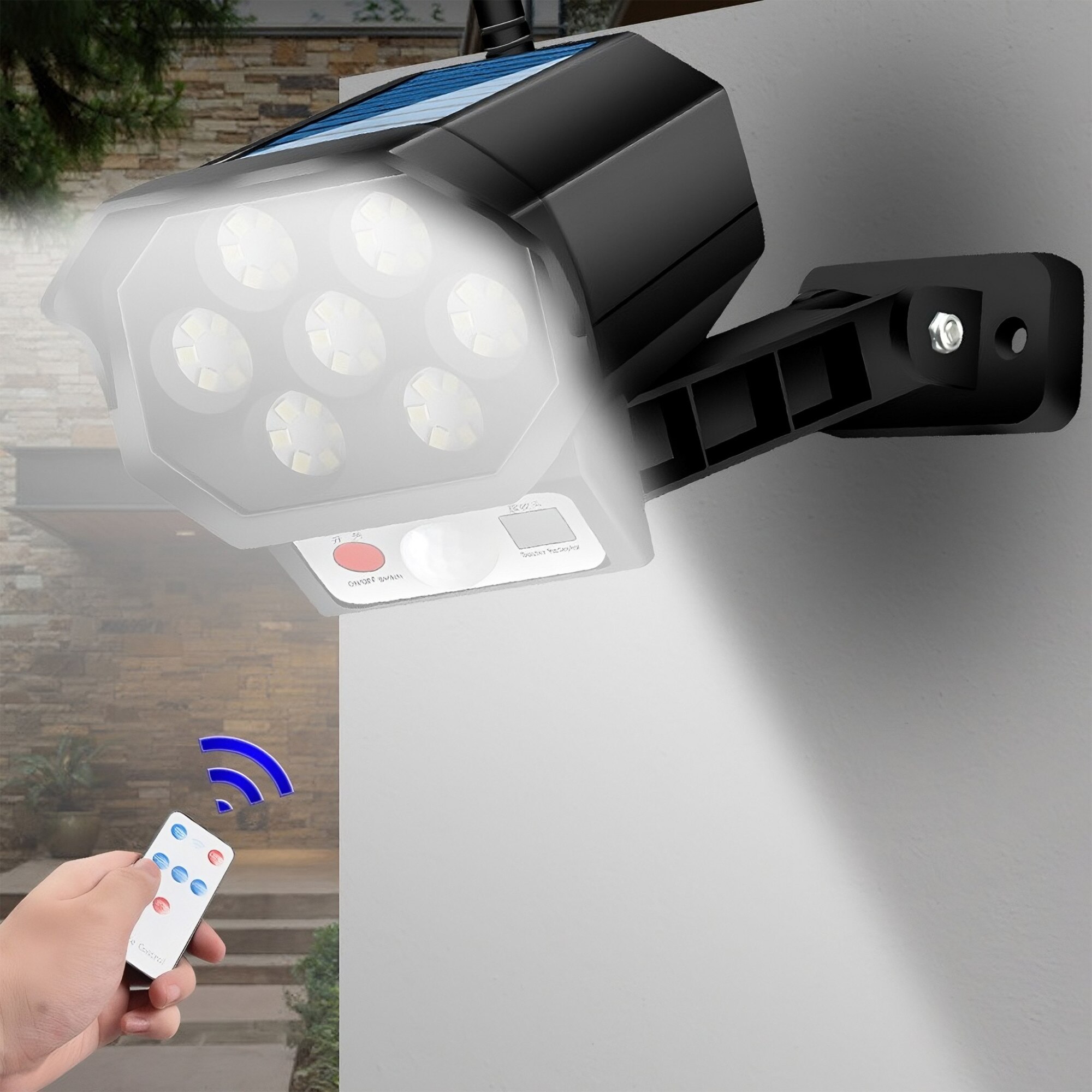 Lampa Solara, Camera Falsa, cu Panou Solar Incorporat 42 LED ...