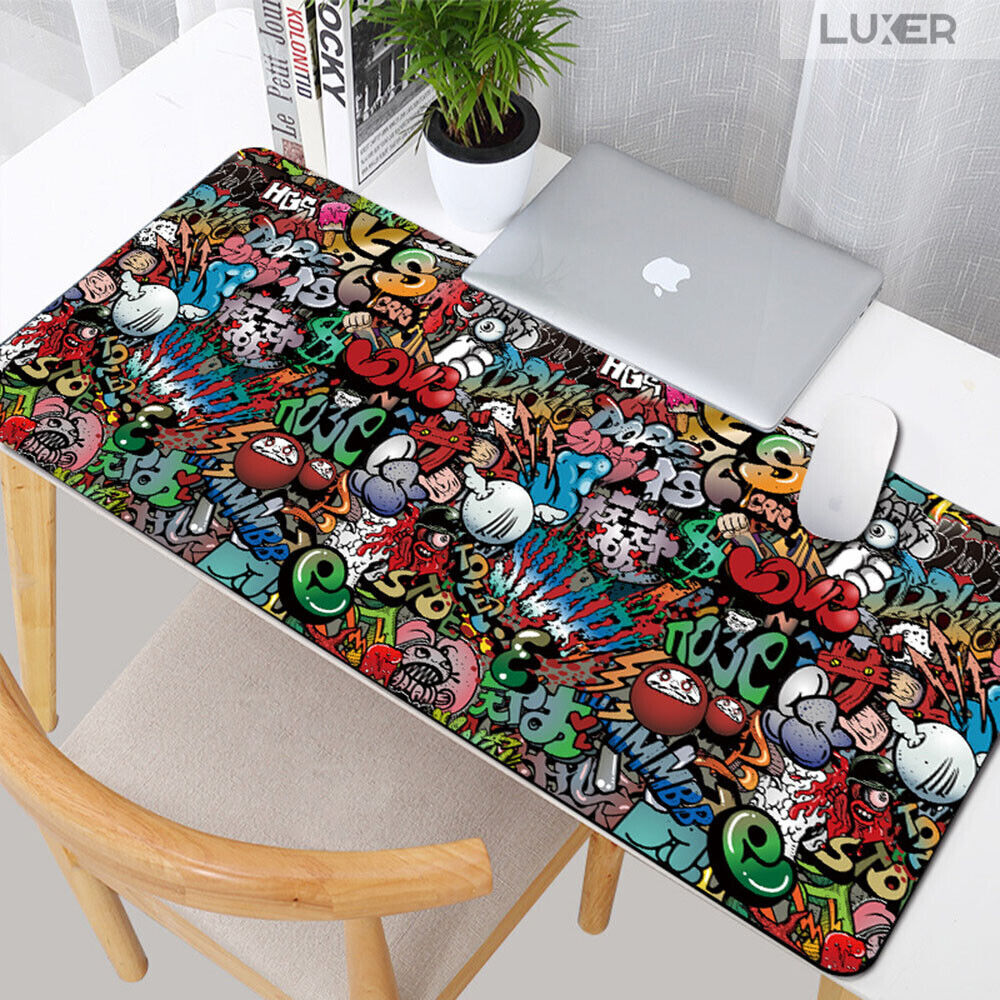 Mousepad Profesional Pentru Gaming Luxer, Model Graffiti, Dimensiuni ...
