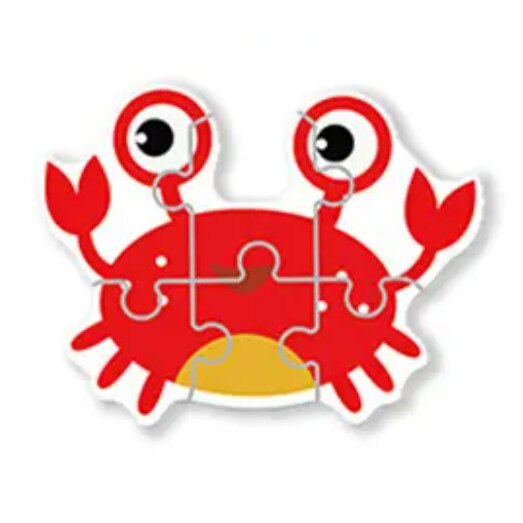 Puzzle personalizat 6 in 1 cu animale marine, jucarie educationala ...