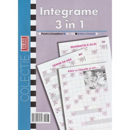 Integrame 3 in 1 numarul 103 (integrama blitz, integrama fulger ...
