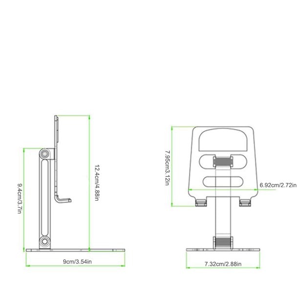 Stand birou MTP din Aluminium, Model Slim, Ultra Light, Portabil, Unghi ...