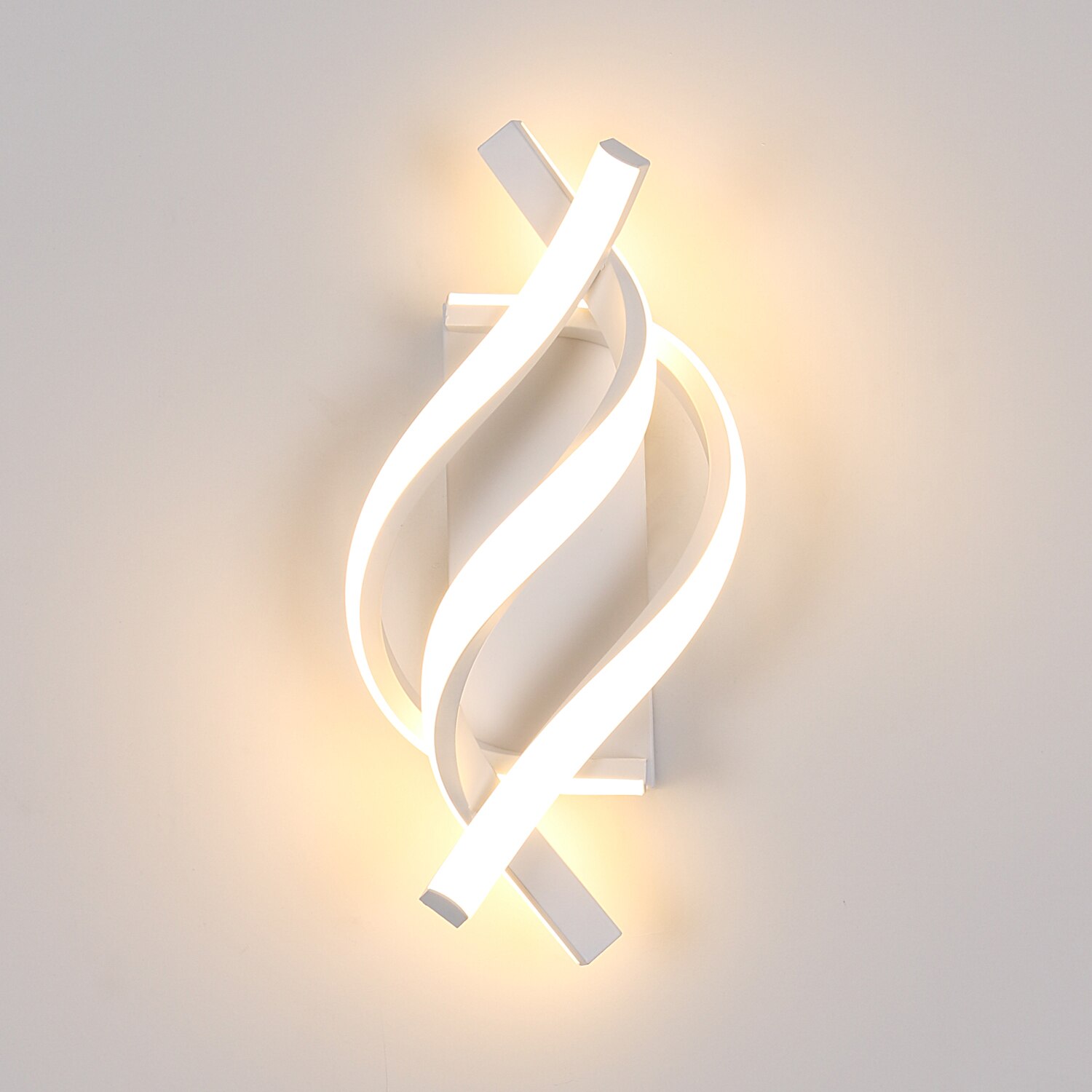 Aplica LED, Toolight, Aluminiu/Acril, Design Spirala, Lumina Calda ...