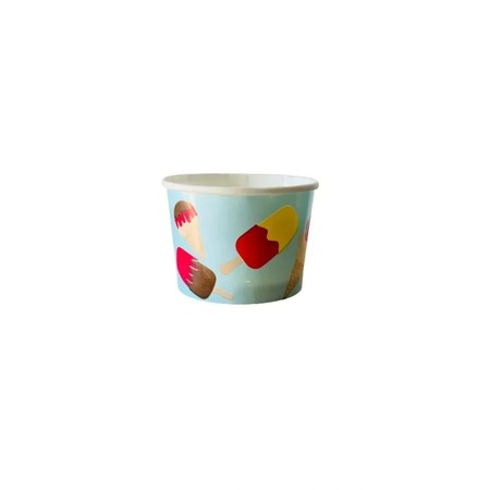 Set cupe inghetata bleu, 100 buc, capacitate 200 ml - eMAG.ro