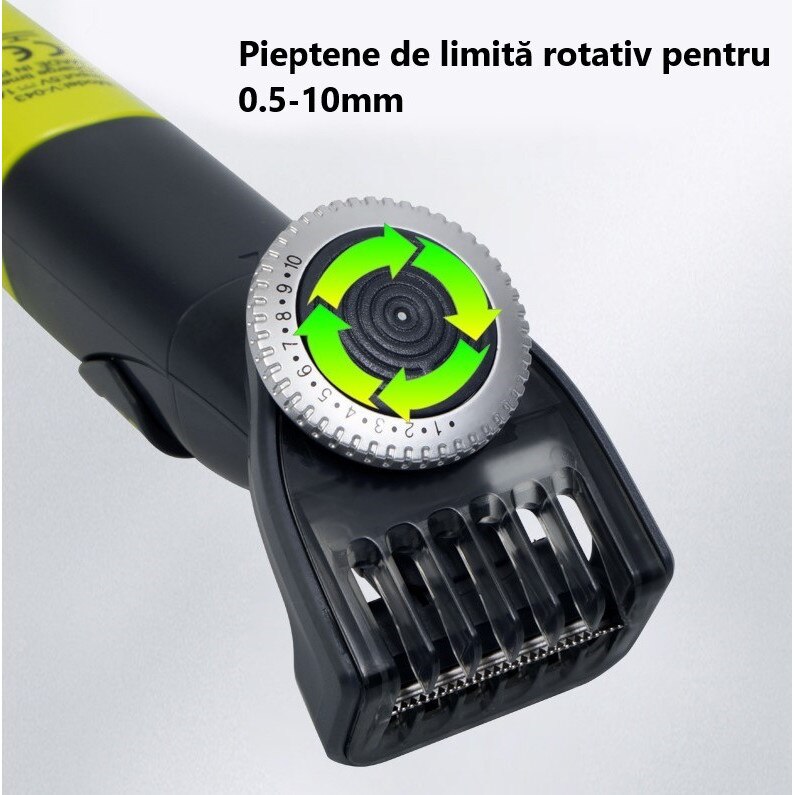 Aparat hibrid de barbierit, tuns barba si parul corporal, XPD 4in 1 ...