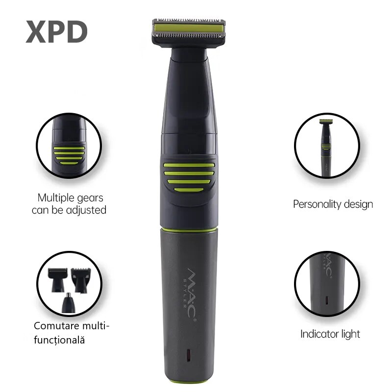 Aparat hibrid de barbierit, tuns barba si parul corporal, XPD 4in 1 ...
